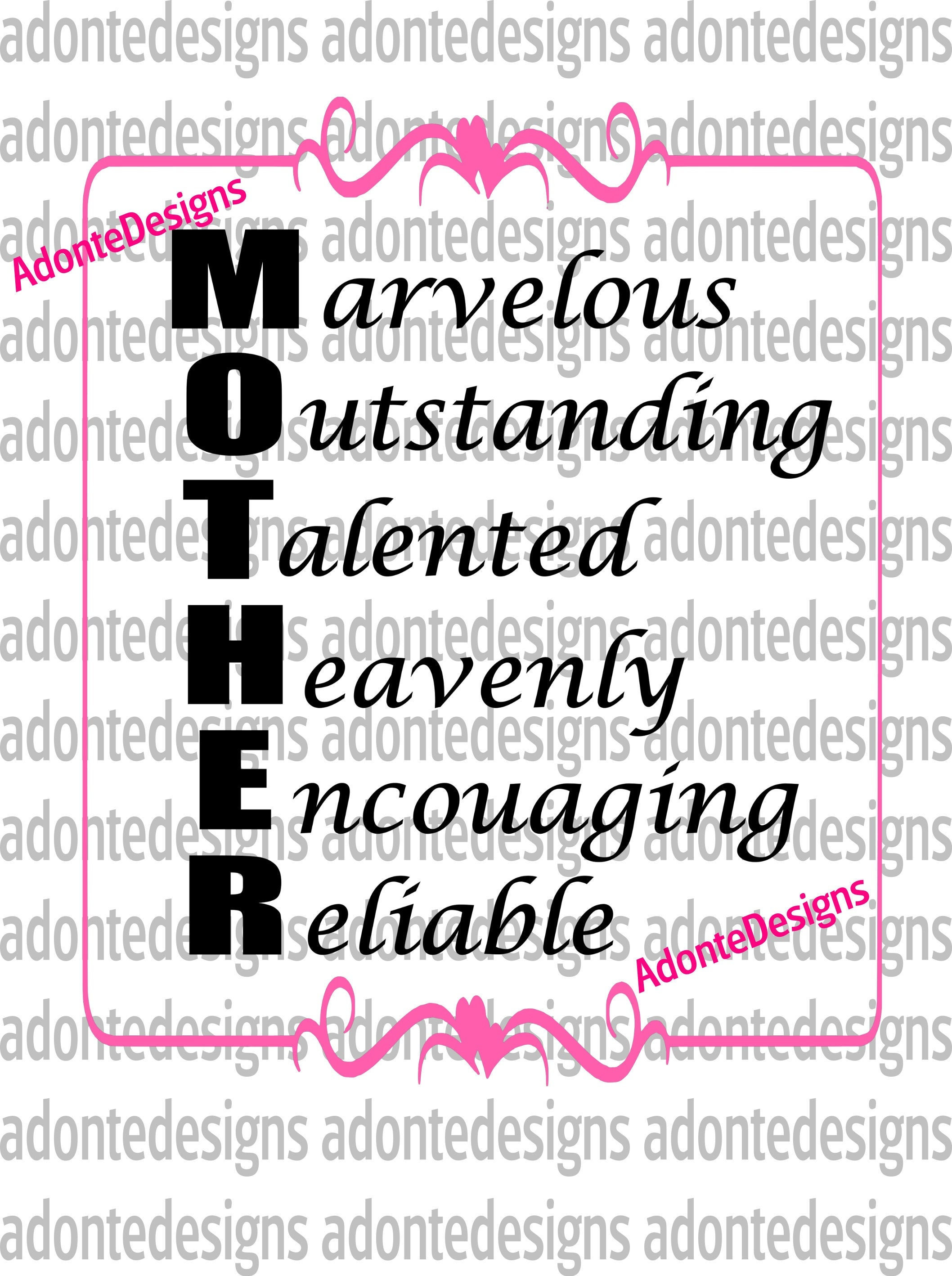 The Definition of A Mother Svg Png Adorable Design for Any Occasion. - Etsy