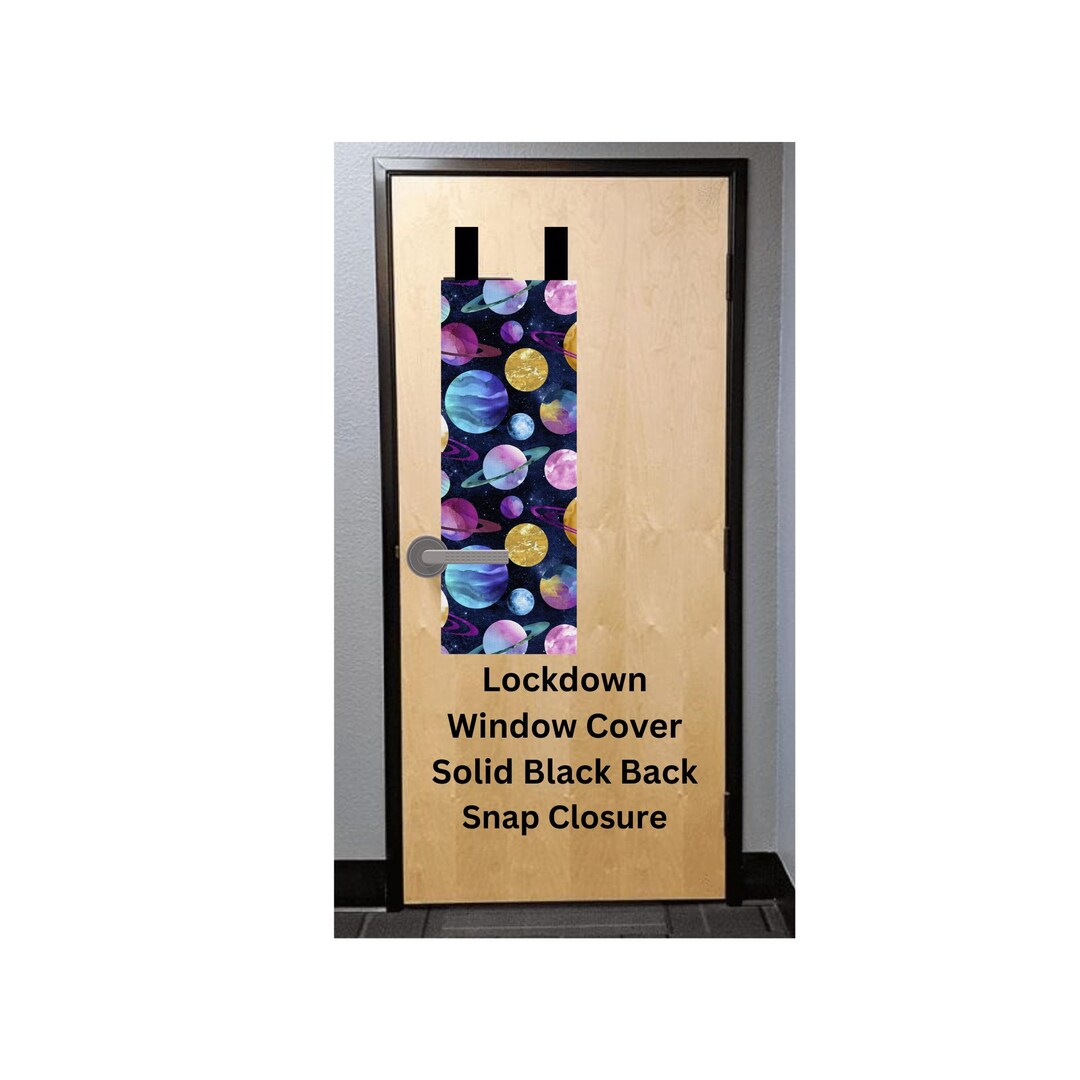 Planets Teacher Classroom Safety School Cover Emergency Lockdown. Window Décor With Snaps +free ...