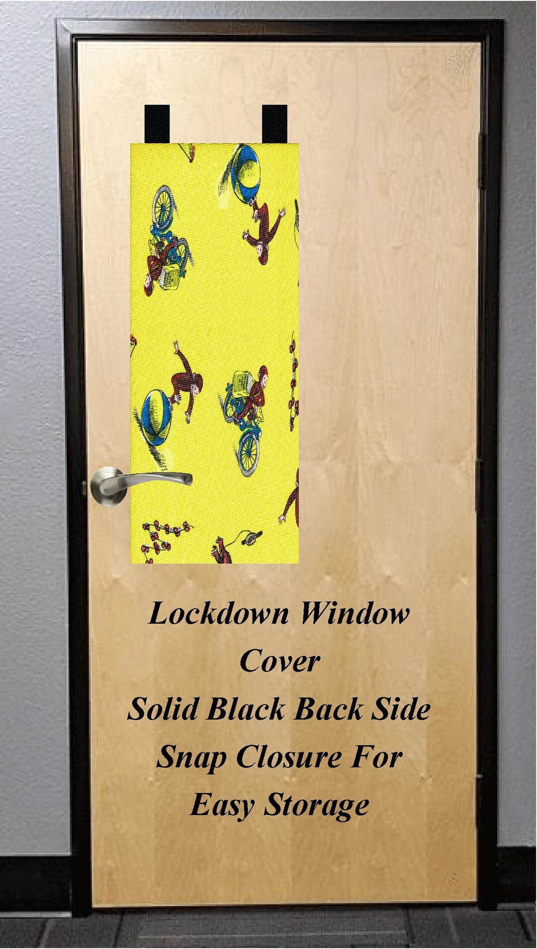 Curious George Classroom Window Cover: Emergency Lockdown, Blackout ...