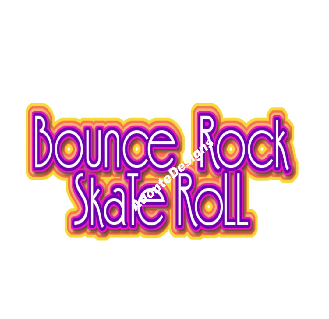 Bounce Rock Skate Roll PNG: Ol School Design (digital Download) - Etsy