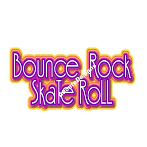 Bounce Rock Skate Roll PNG: Ol School Design (digital Download) - Etsy