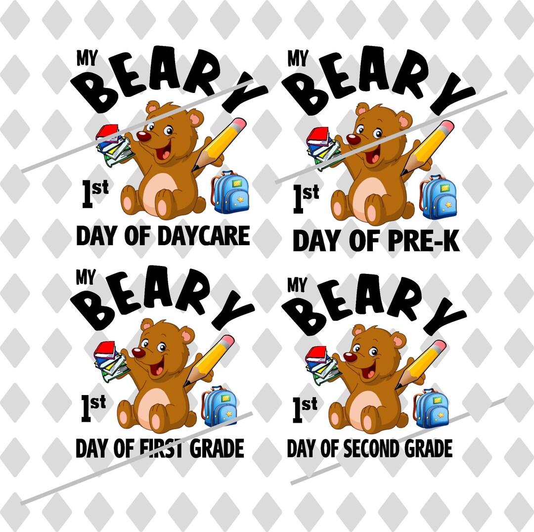 Back to School Beary Bundle Png. - Etsy