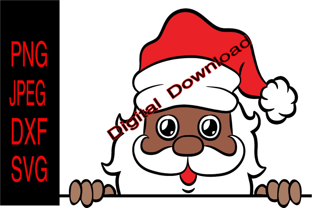 Peek A Boo Santa Svg, Png, Jpeg, Dxf - Etsy