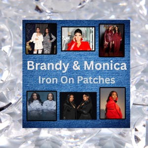 Monica and Brandy Iron Patches - Etsy