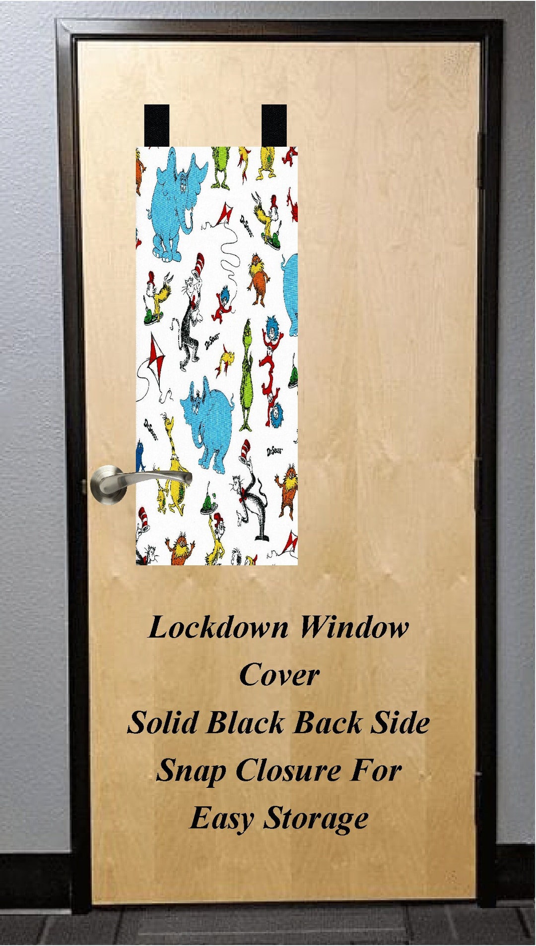 Dr. Seuss Fabric Window Cover: Teacher Classroom Decor, Emergency ...