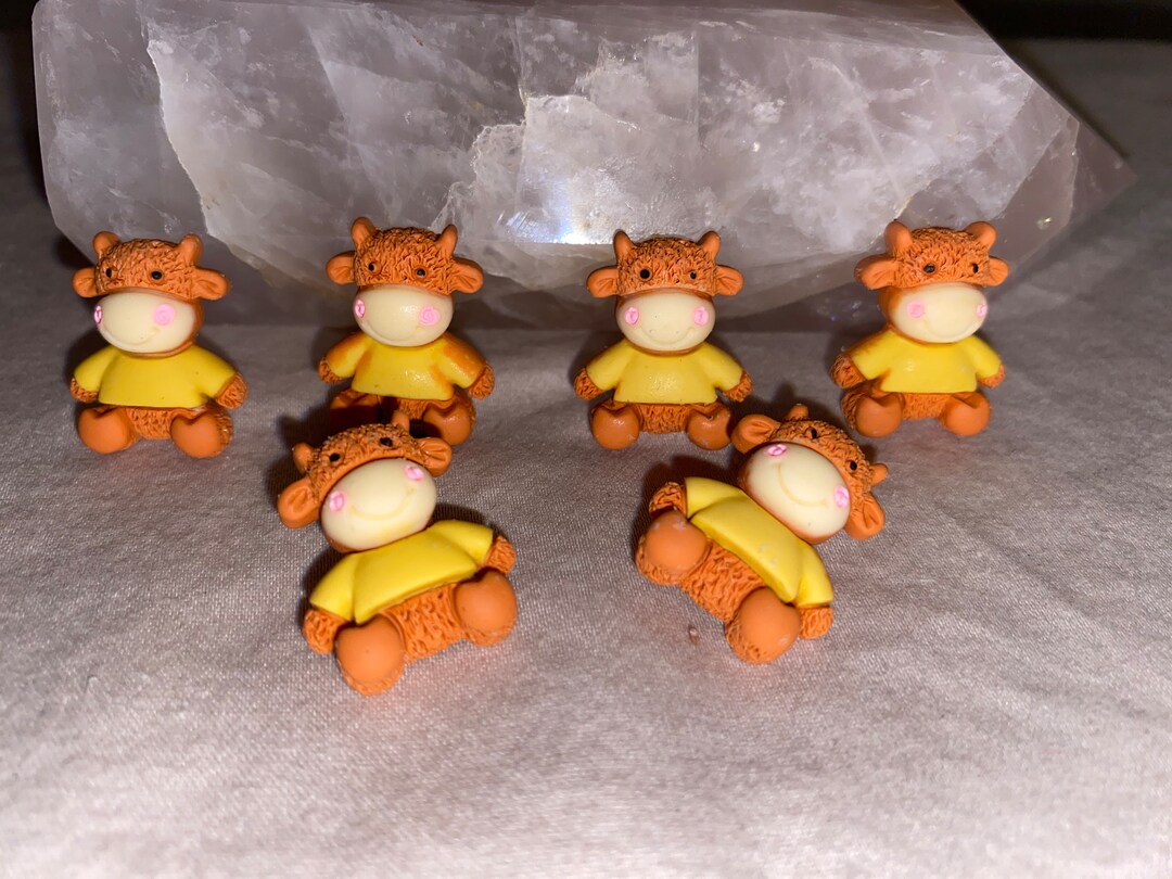 SET OF 6 KIDS Cow Buttons Sewing Buttons Craft Buttons Cow Buttons Baby ...