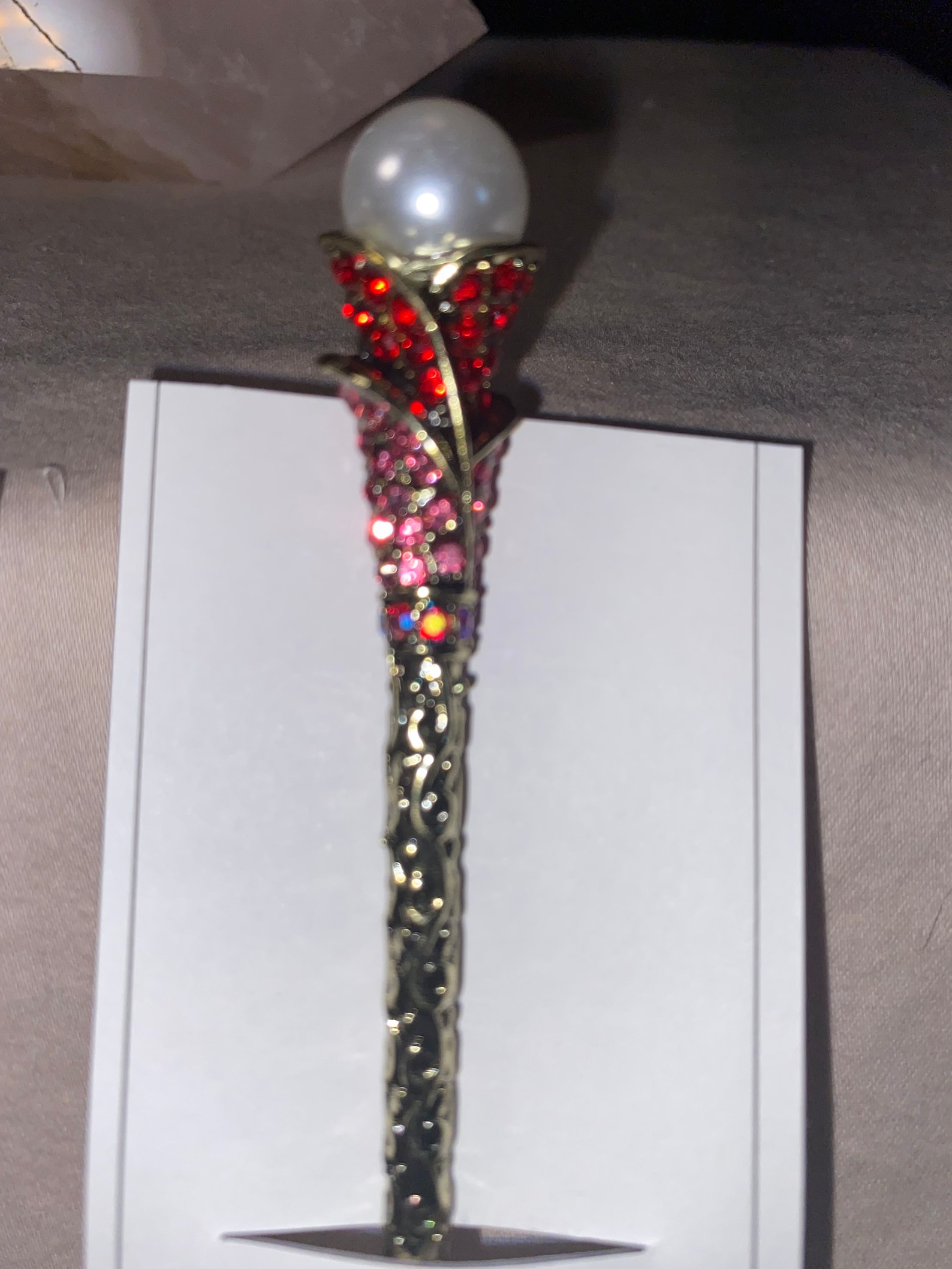 CARVED CRYSTAL PEARL Hair Stick Rhinestone Hair Stick Hair Accessorie ...