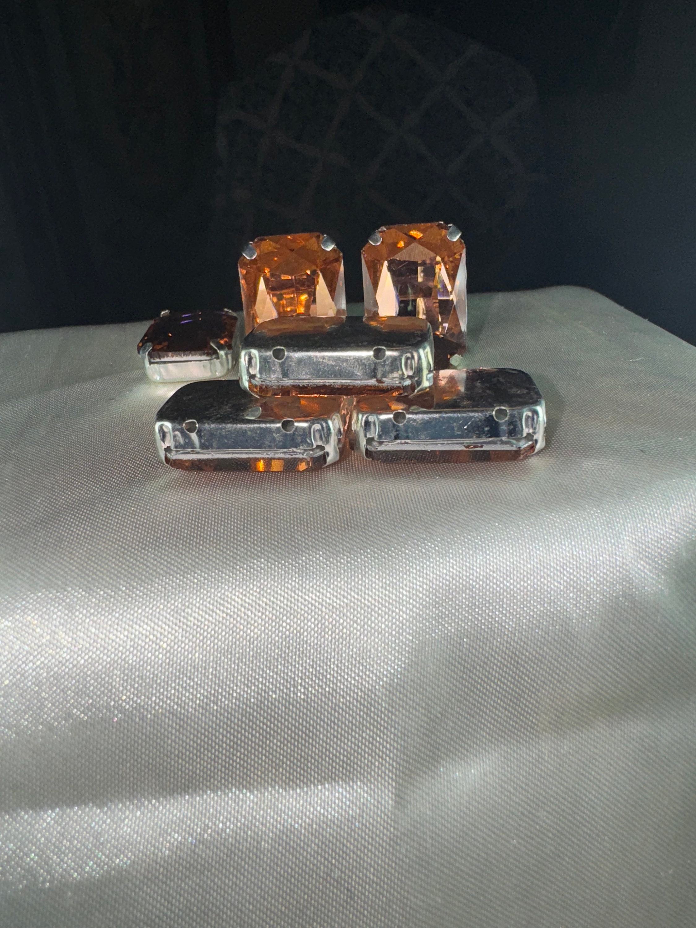 LARGE GLASS RHINESTONE Buttons Sewing Buttons Sweater Buttons ...