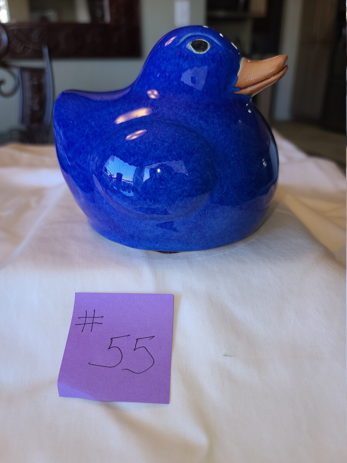 VINTAGE BLUE CERAMIC Duck Collectable Ceramics Duck Decor Vintage Duck ...