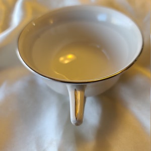 VINTAGE WARWICK MADE in Usa Cup and Saucer Floral Silver Trimmed Cup ...