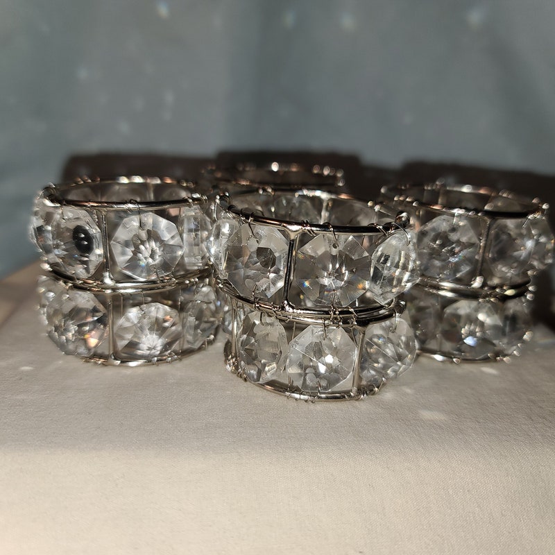 Crystal Napkin Rings - Etsy