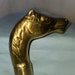 VINTAGE SOLID BRASS Horse Cane Handle Horse Head Cane Handle Horse Head ...