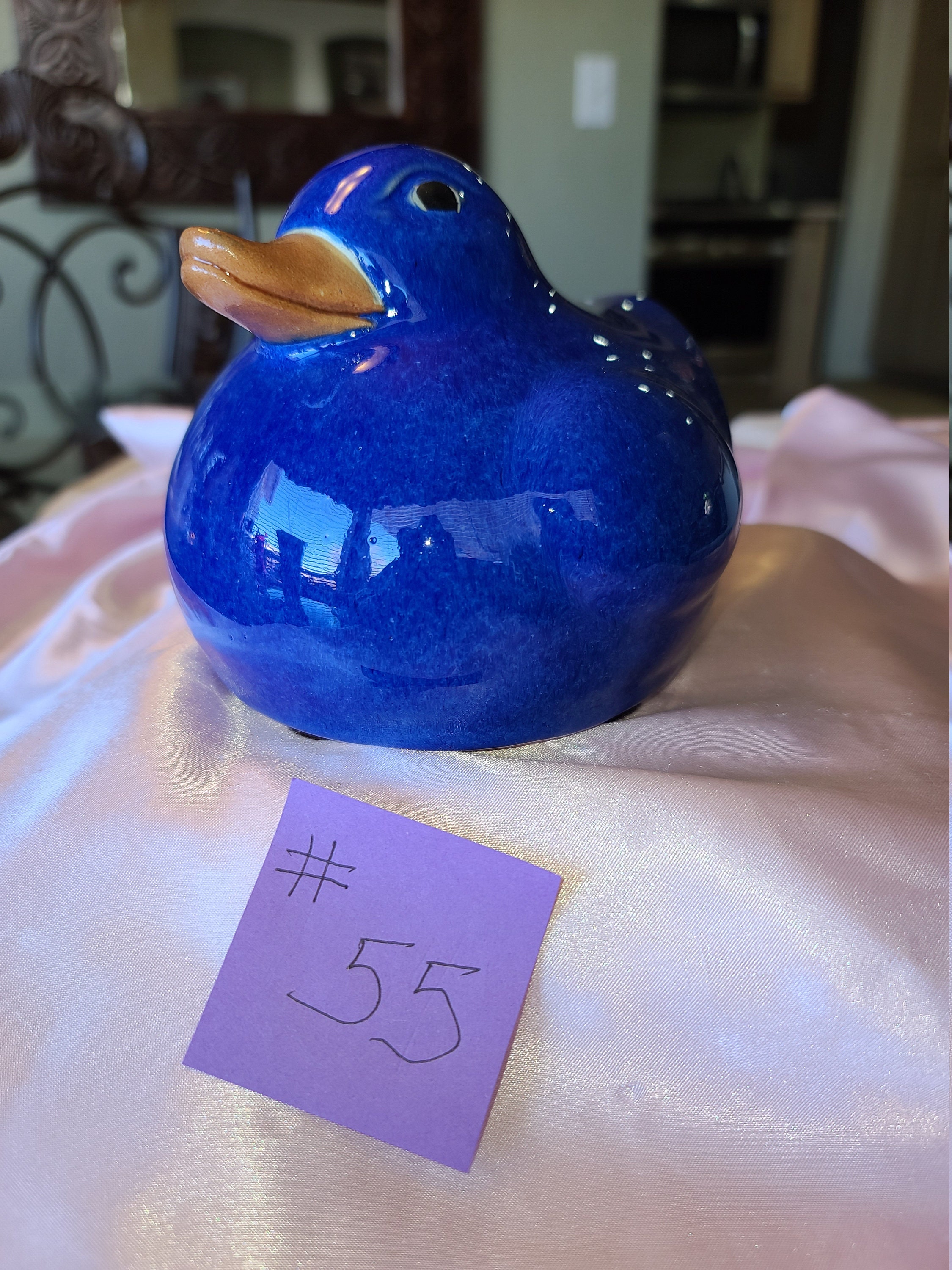 VINTAGE BLUE CERAMIC Duck Collectable Ceramics Duck Decor Vintage Duck ...