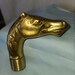 VINTAGE SOLID BRASS Horse Cane Handle Horse Head Cane Handle Horse Head ...