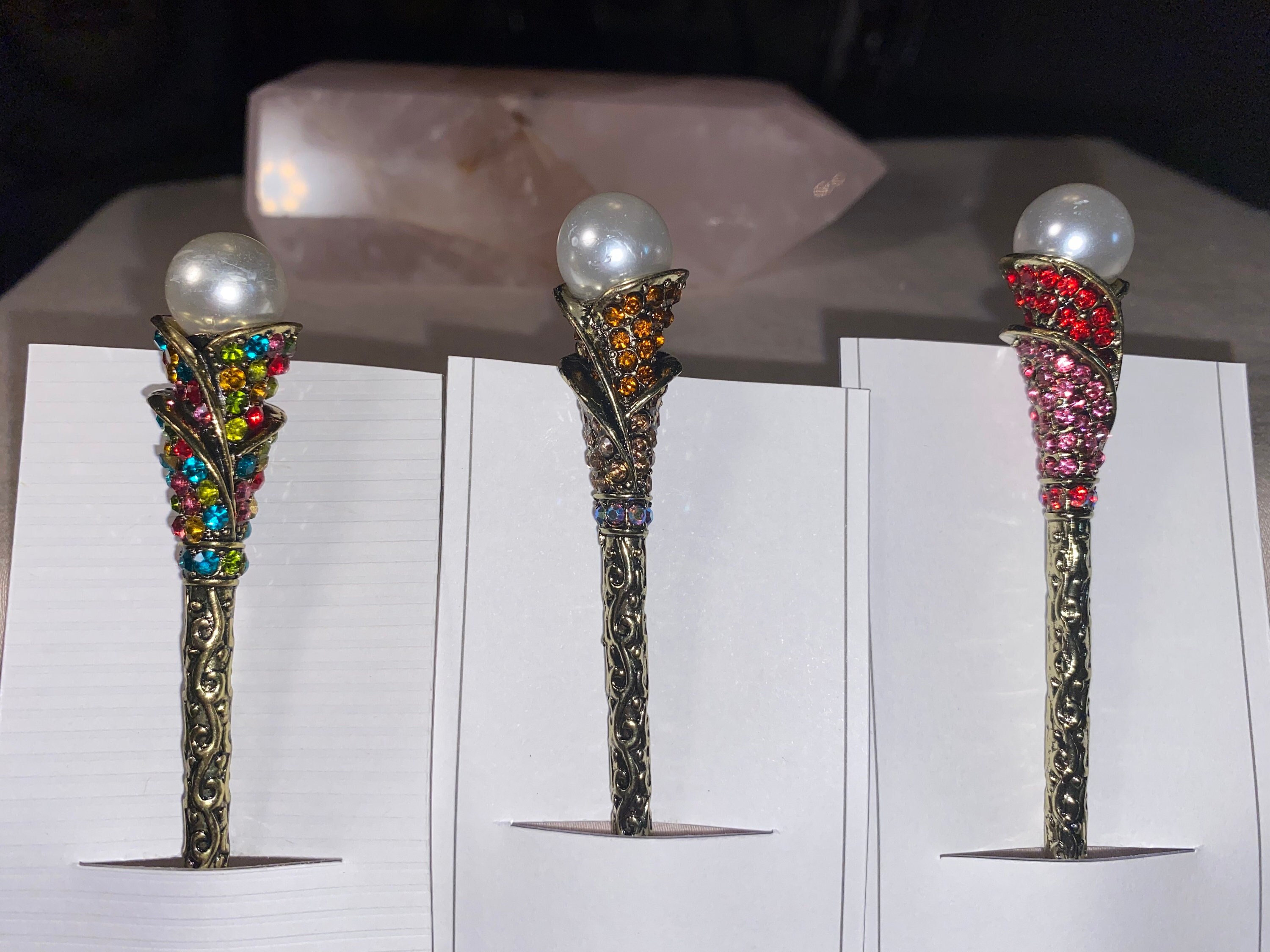 CARVED CRYSTAL PEARL Hair Stick Rhinestone Hair Stick Hair Accessorie ...