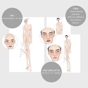 Fashion Design Croquis Figure - Template #7 - Template for Fashion ...