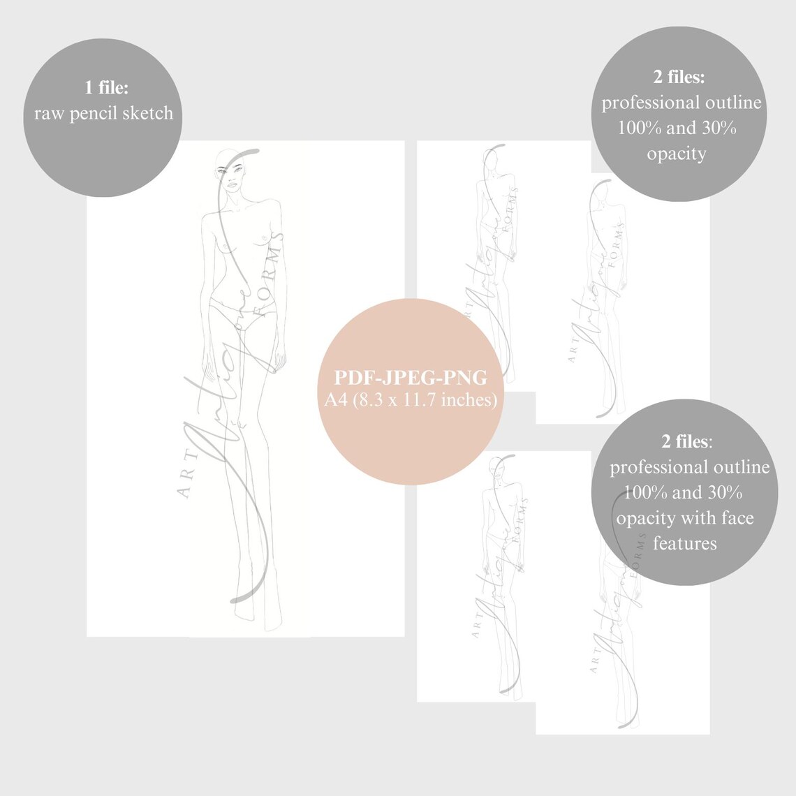 Fashion Design Croquis Figure - Template #10 - Template for Fashion ...