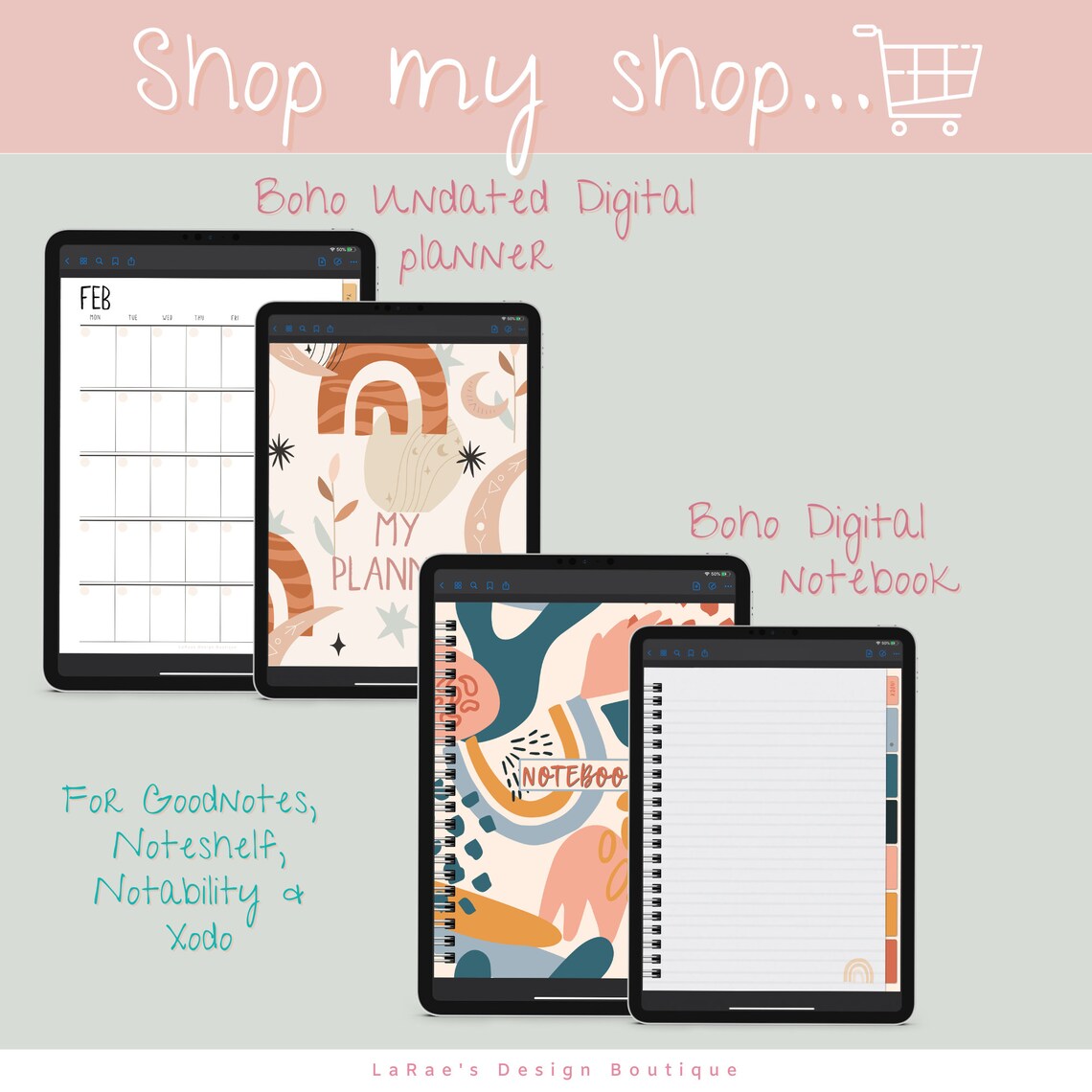 Digital Notebook With Hyperlink Tabs for Ipad and Android - Etsy