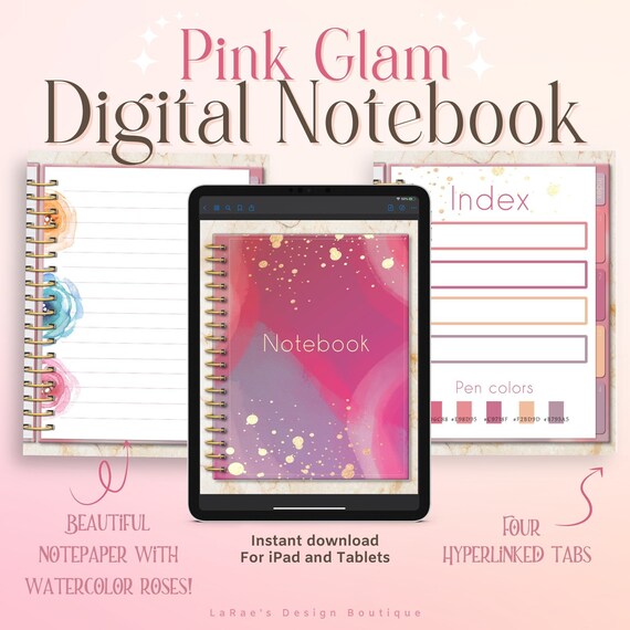 Digital Notebook With Hyperlink Tabs for Ipad and Android - Etsy