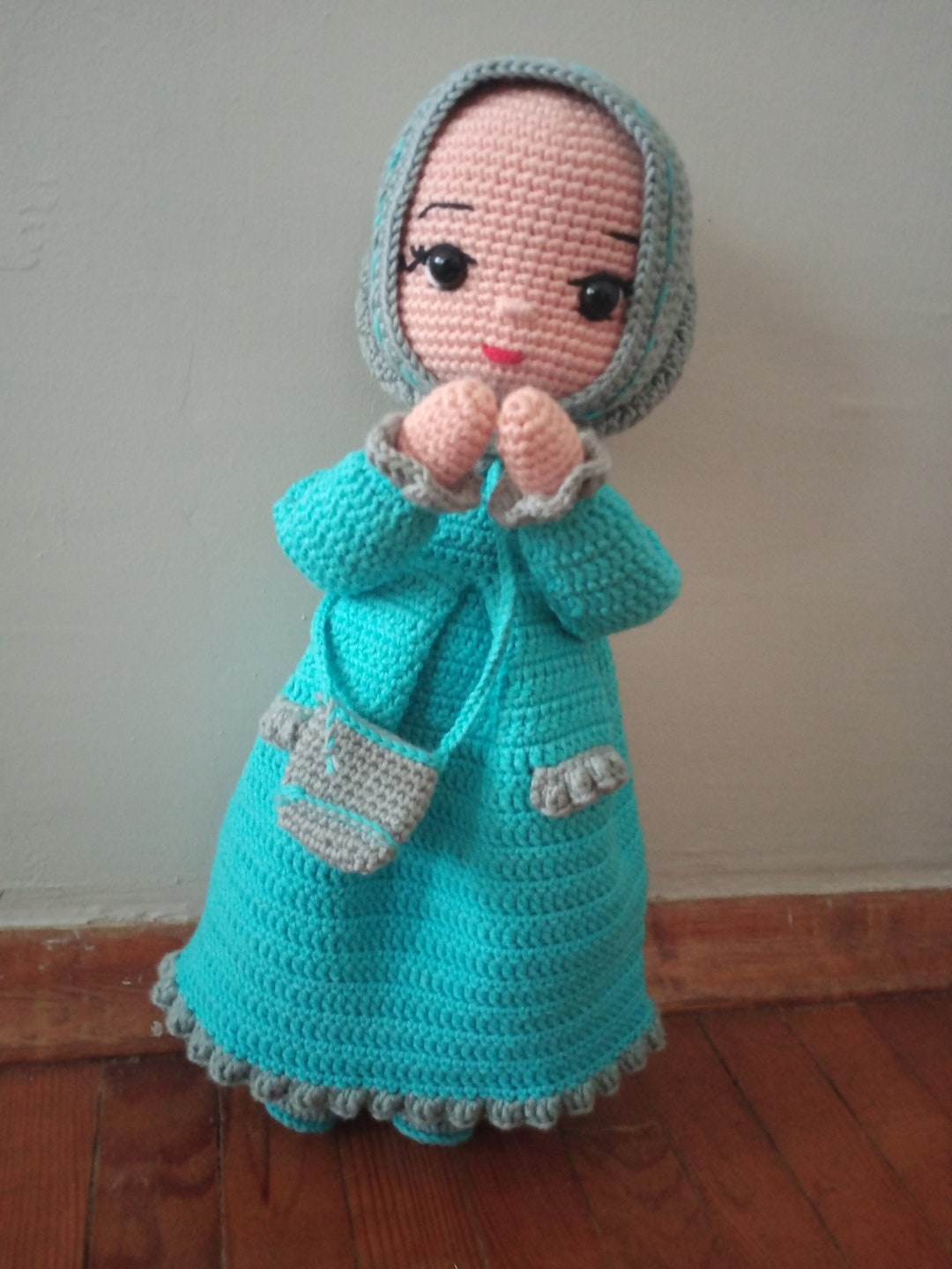 Amigurimi Hijab Doll,crochet Muslim Doll,crochet Hijab Crochet Doll ...