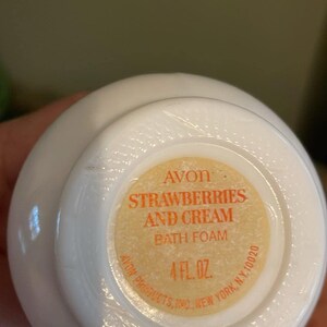 Vintage Avon Strawberries and Cream Milk Glass Pitcher With Cork ...