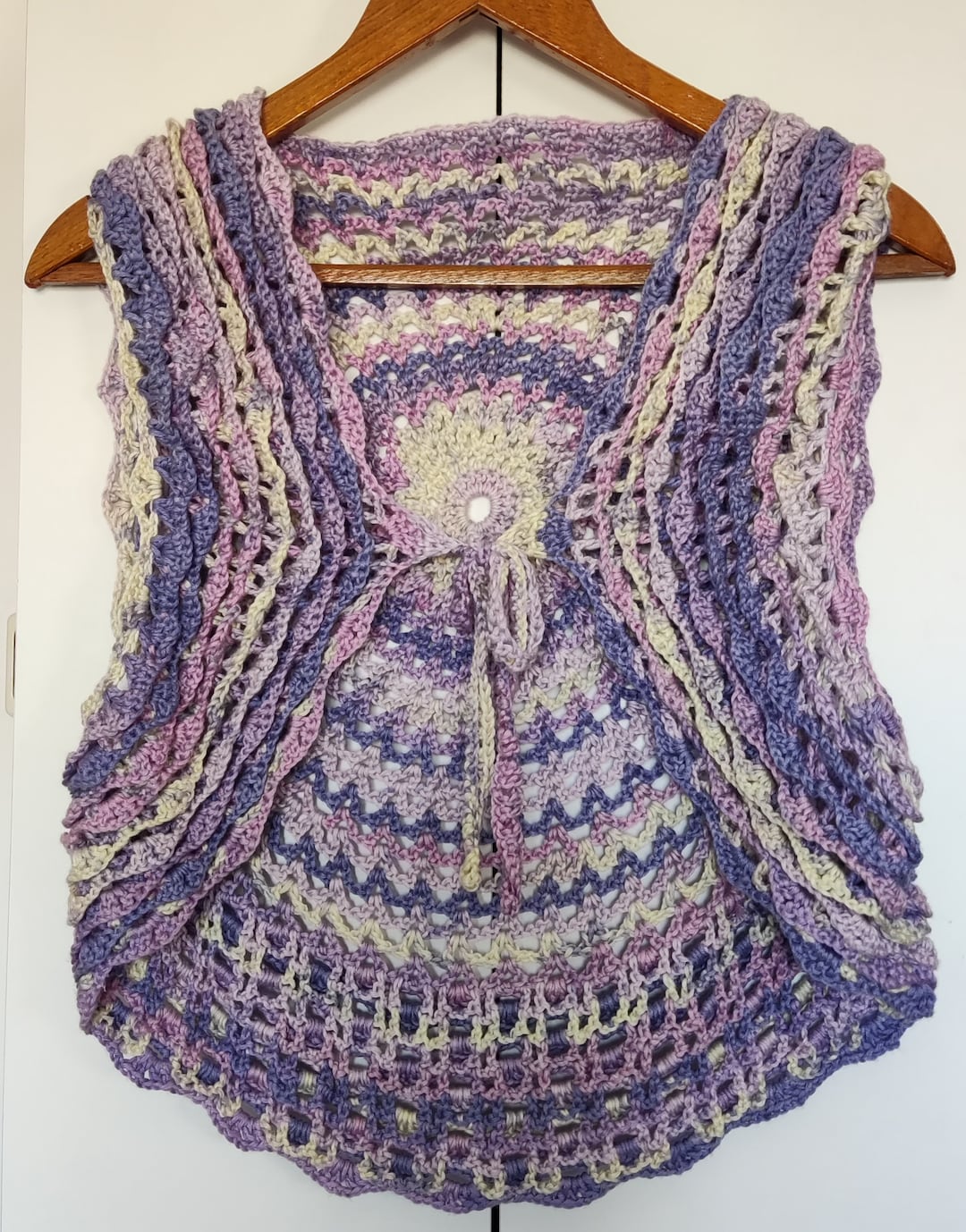 ALL PURPOSE VEST Yarn Crochet Vest Yarn Cotton Size - Etsy