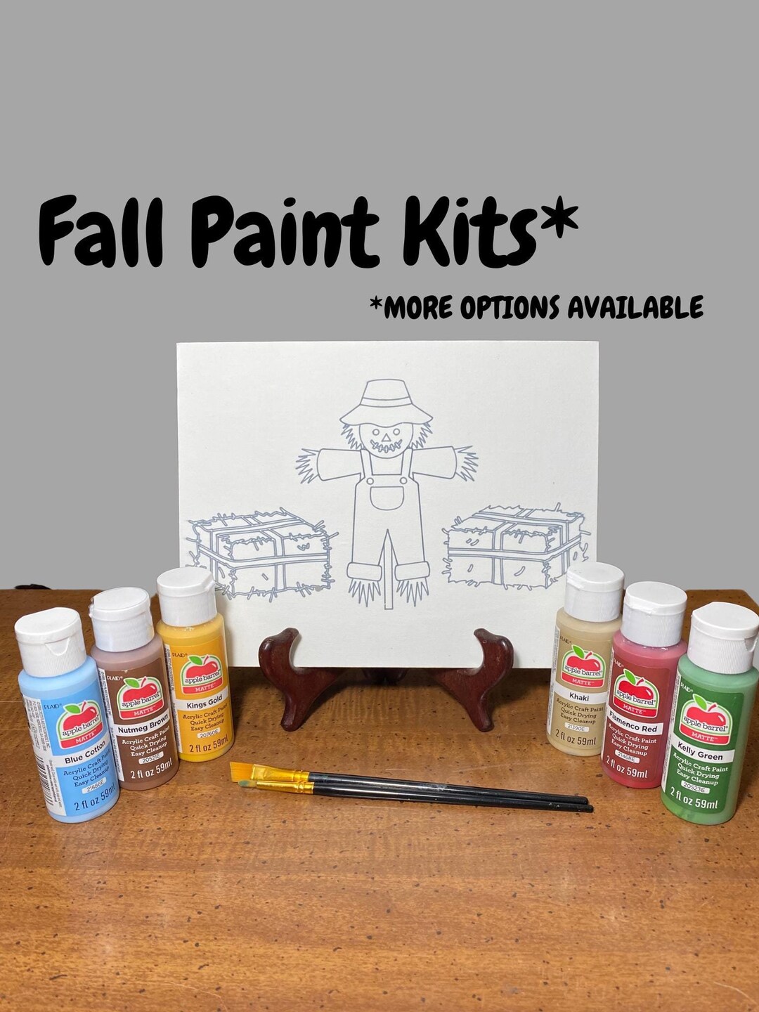 7x9 Individual DIY Fall Paint Canvas Kits! | Autumn, Paint Party ...
