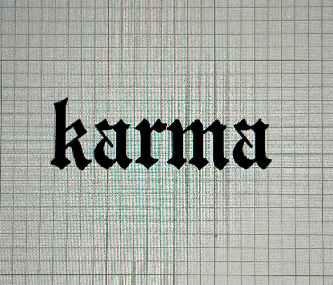 Karma Taylor Swift Inspired Car Decal Reputation Style - Etsy