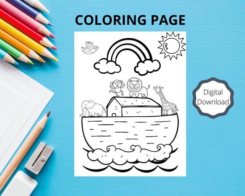 Kids Coloring Page Bundle - Christian Coloring Pages - Bible Verse ...