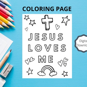Kids Coloring Page Bundle - Christian Coloring Pages - Bible Verse ...
