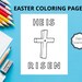Easter Kids Coloring Page - He is Risen - Easter for Kids - Coloring ...