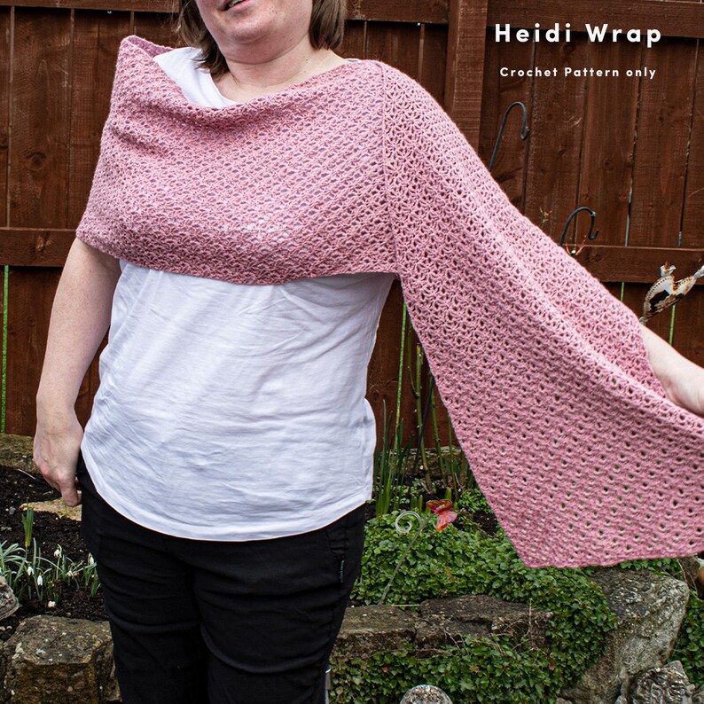 Heidi Wrap Crochet Shawl Pattern for Women. A Perfect Spring - Etsy