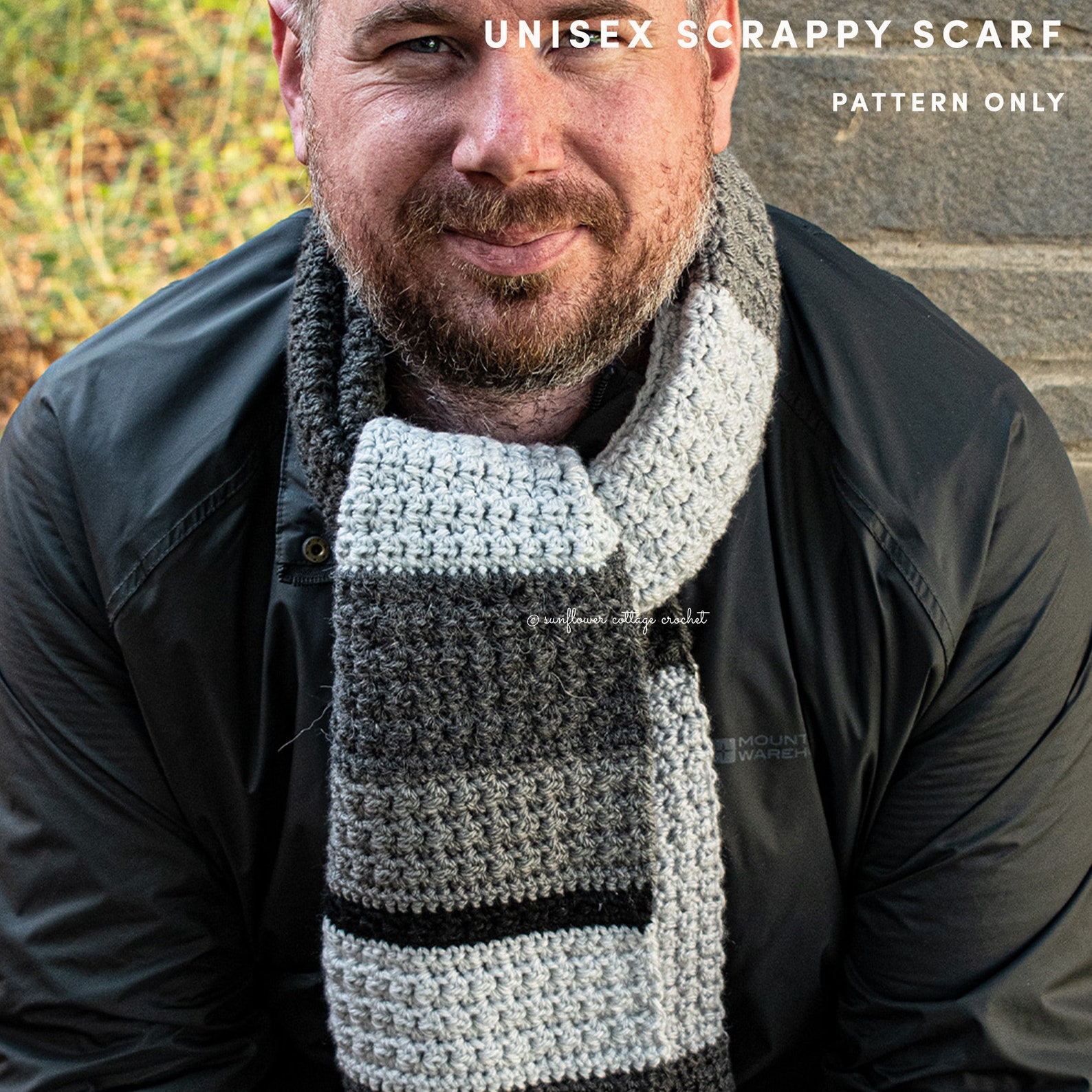 Unisex Scrappy Scarf, Easy Crochet Scarf Pattern, PDF Pattern Only - Etsy