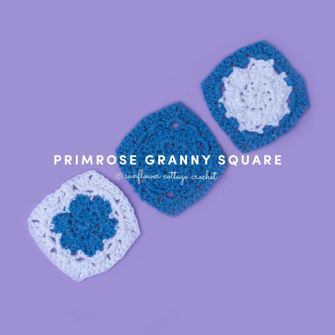 Primrose Granny Square Crochet Pattern - Etsy UK