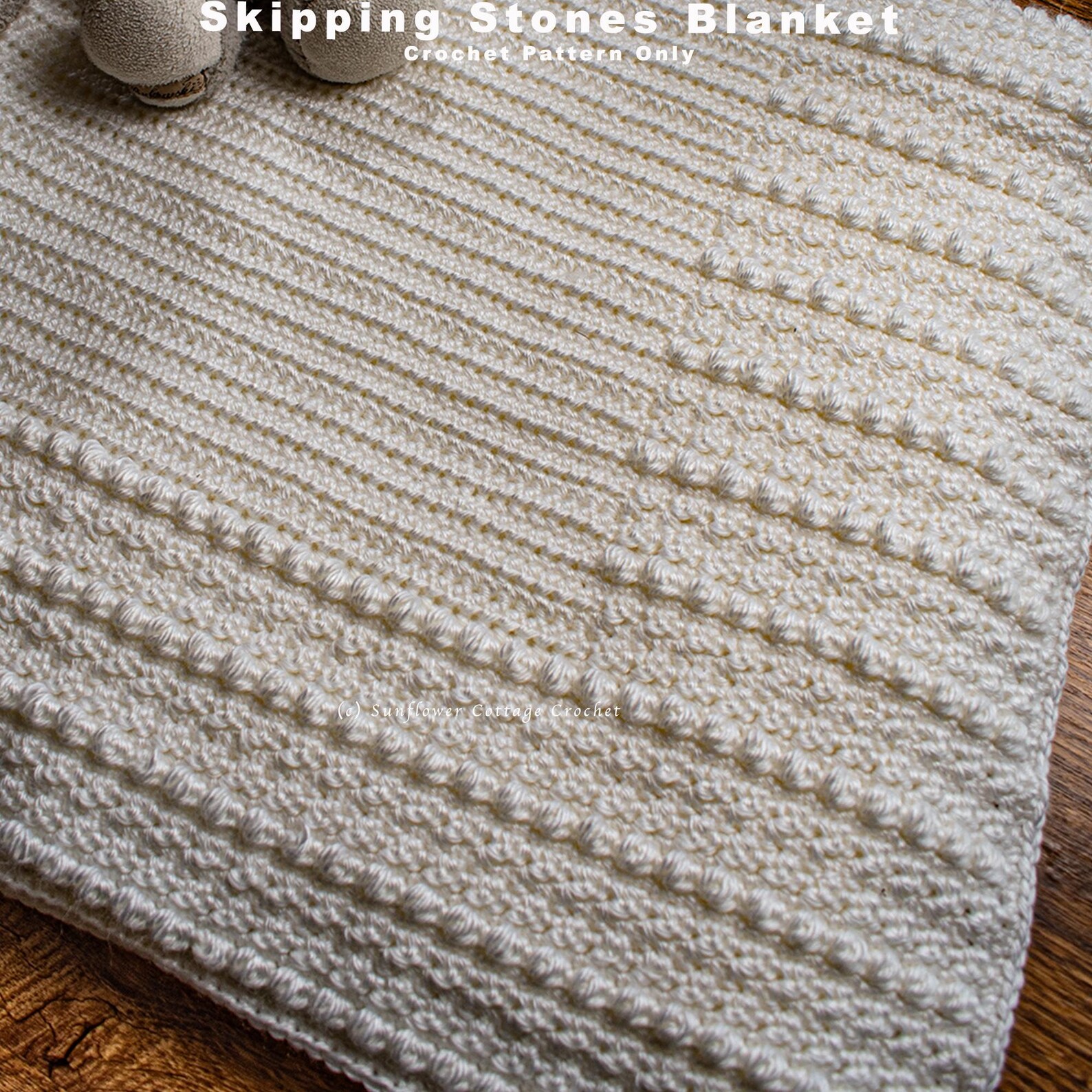 Crochet Blanket Pattern PDF – Skipping Stones Afghan – Heirloom Baby ...