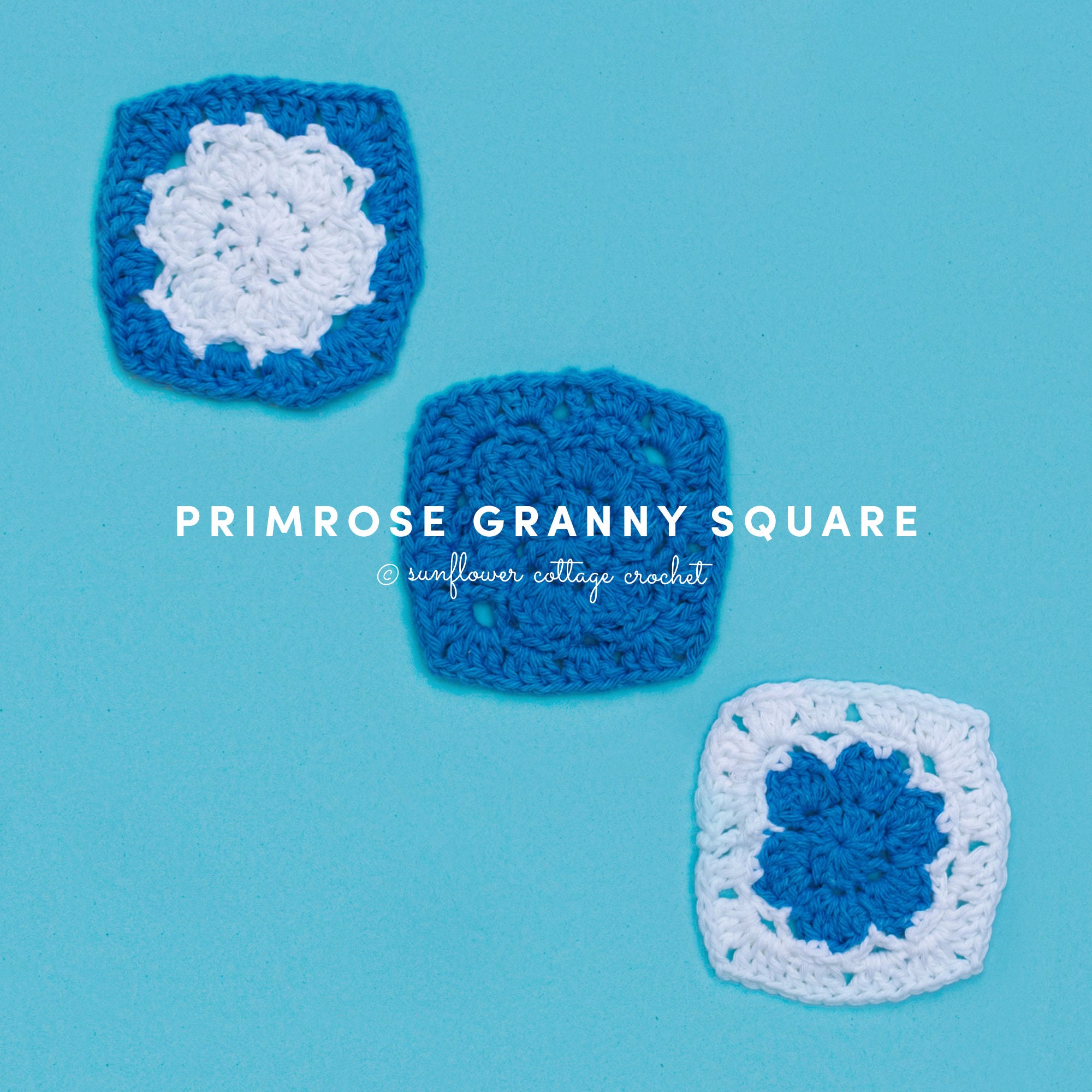 Primrose Granny Square Crochet Pattern - Etsy UK