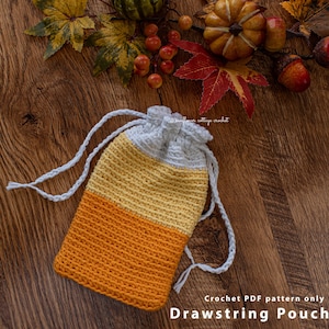 Easy Crochet Drawstring Pouch Pattern PDF – Perfect for Beginners ...