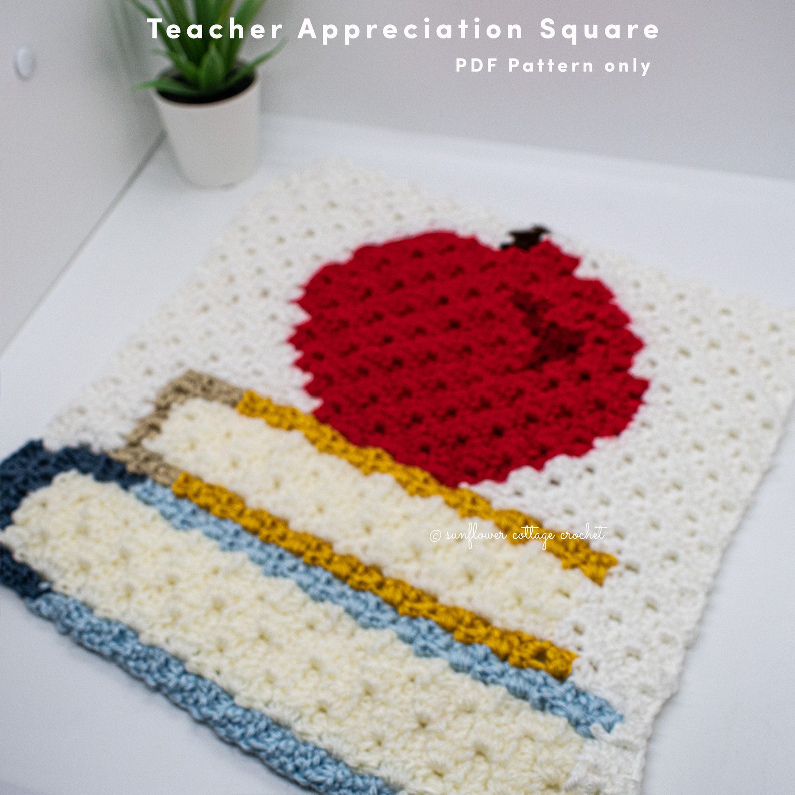 Teacher Appreciation Corner to Corner Square, Confident Beginner ...