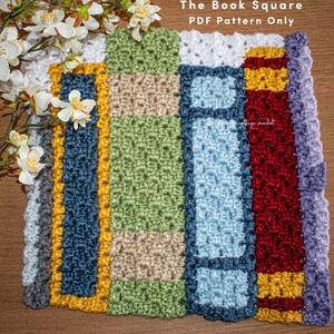 Book Square, Corner to Corner PDF Pattern Only, Afghan Block, Tote Bag ...