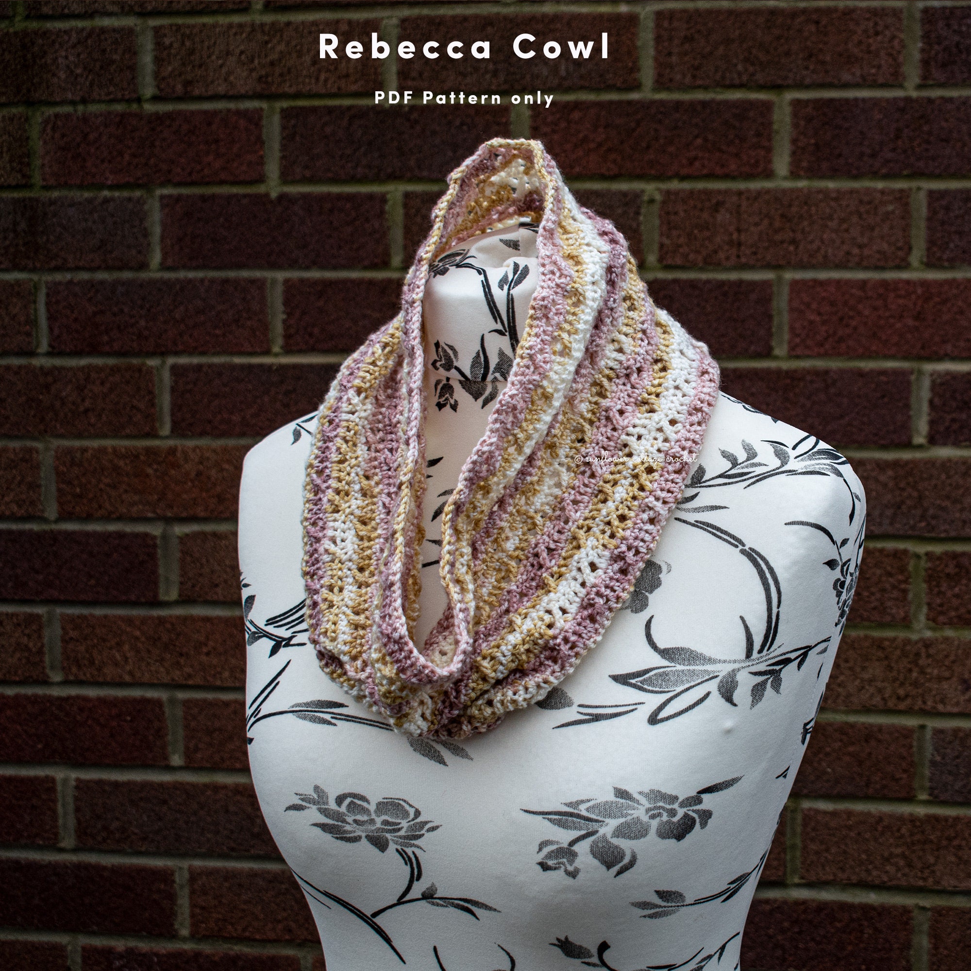 Rebecca Cowl Crochet Pattern, Neck Warmer, Child and Adult Sizes Inc ...