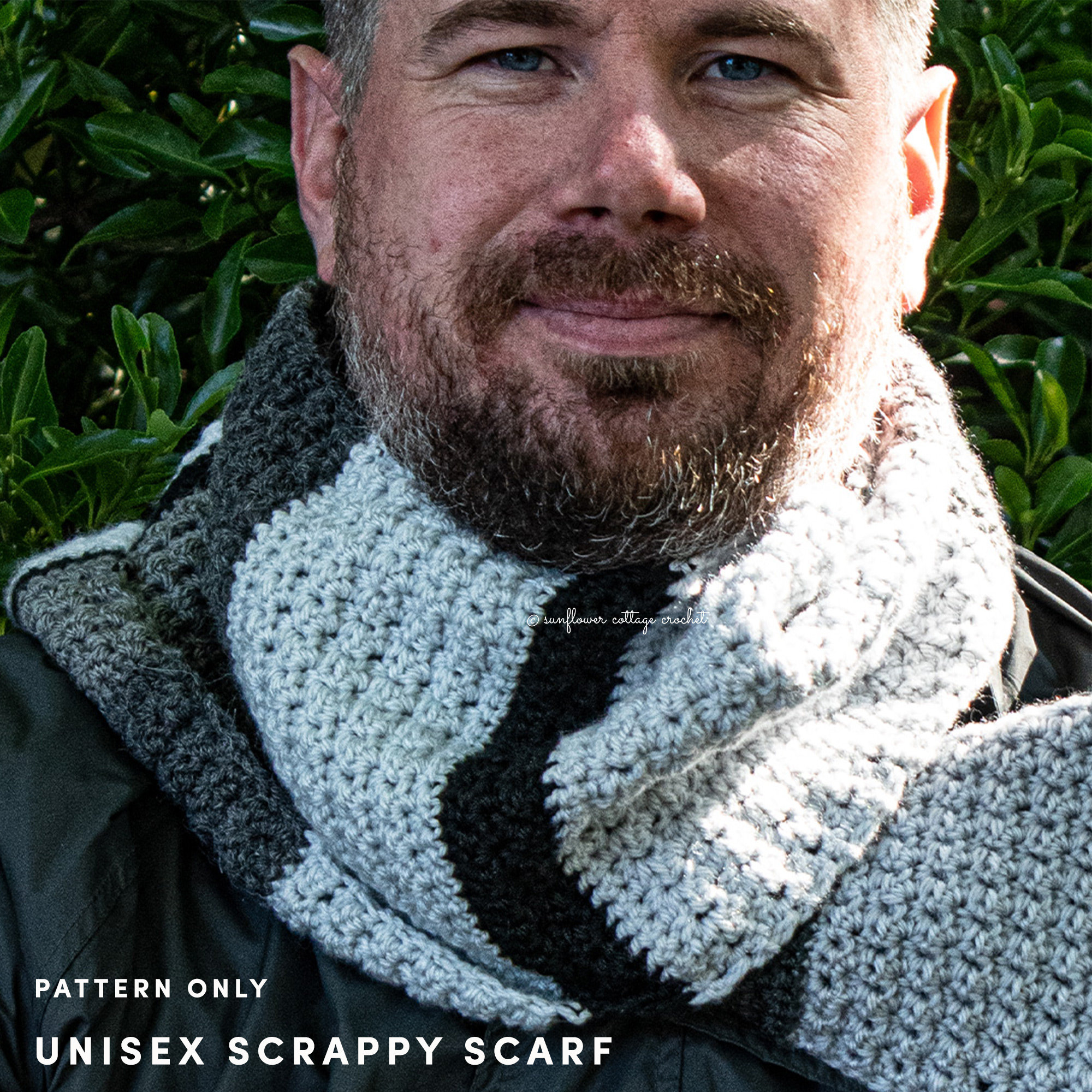 Unisex Scrappy Scarf Easy Crochet Scarf Pattern PDF Pattern - Etsy