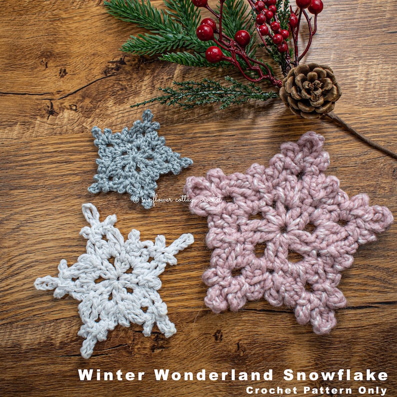 Winter Wonderland | Easy Crochet Snowflake Pattern With Video Tutorials ...