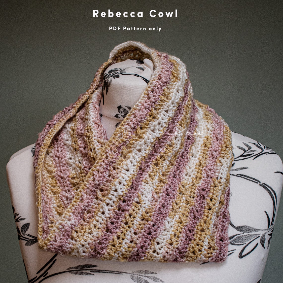 Rebecca Cowl Crochet Pattern, Neck Warmer, Child and Adult Sizes Inc ...