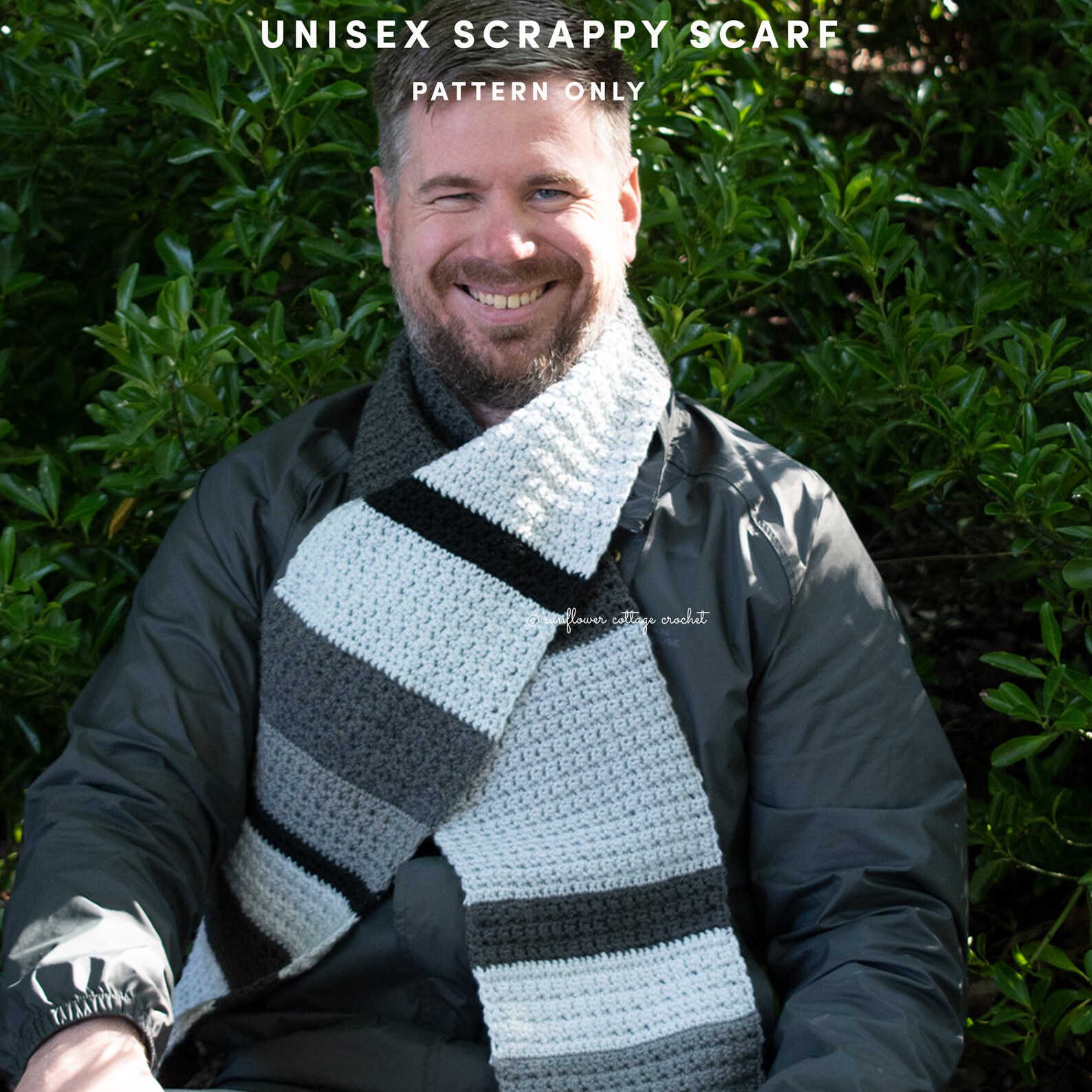 Unisex Scrappy Scarf Easy Crochet Scarf Pattern PDF Pattern - Etsy