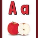 A4 Printable Alphabet Flashcards or Room Decor - Letter and Image - Etsy
