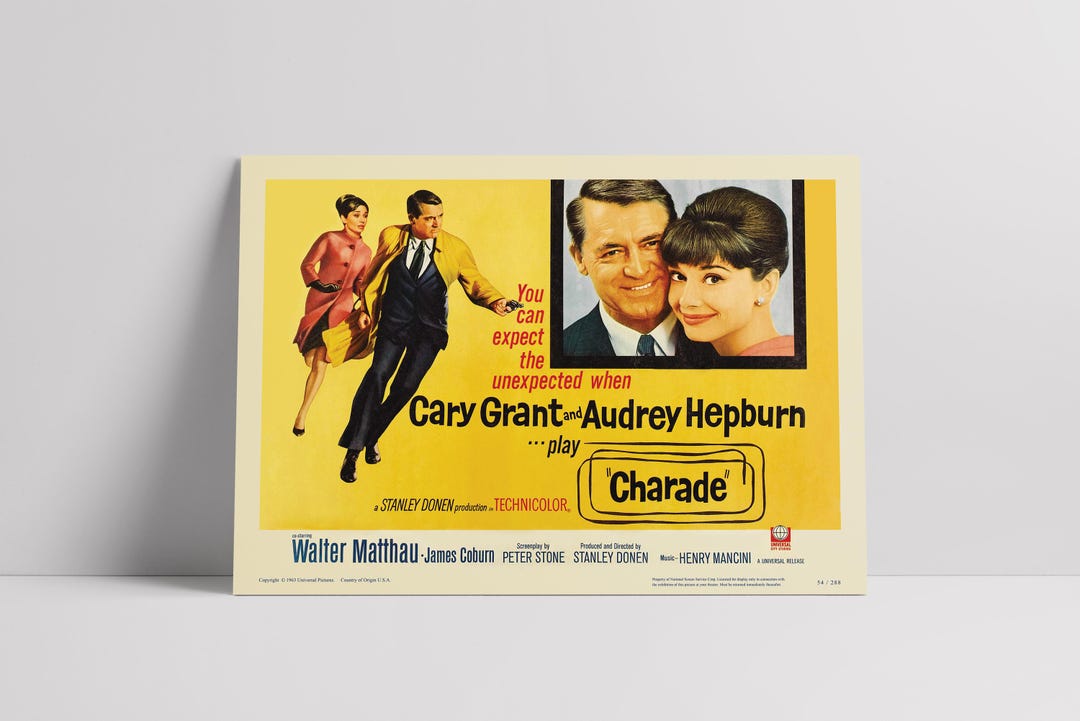 Charade 1963: Cary Grant, Audrey Hepburn, Walter Matthau, Stanley Donen ...