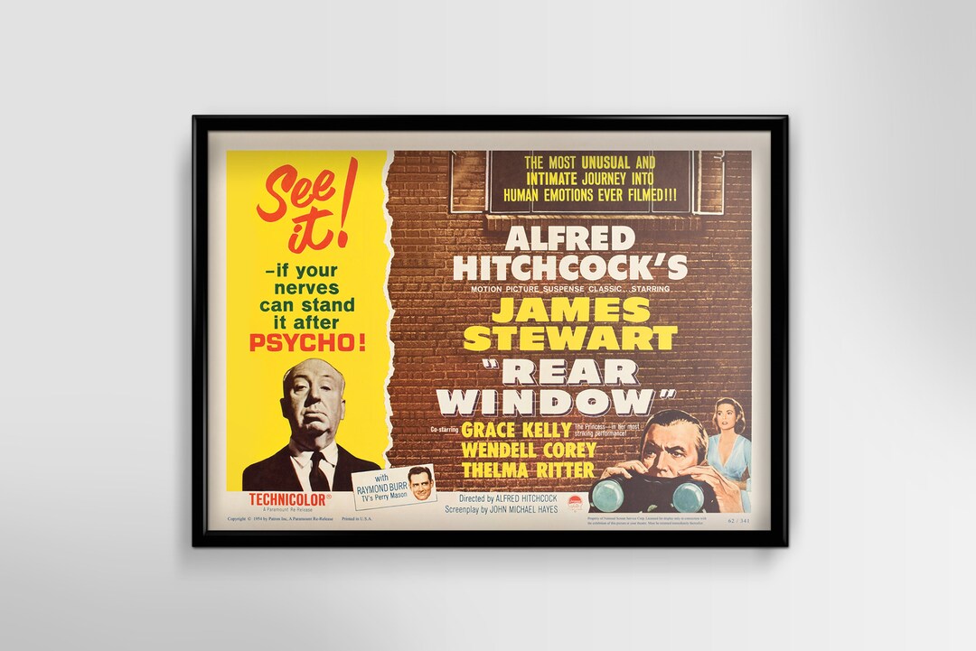 Rear Window 1954: Alfred Hitchcock Restored Premium Wooden - Etsy Singapore