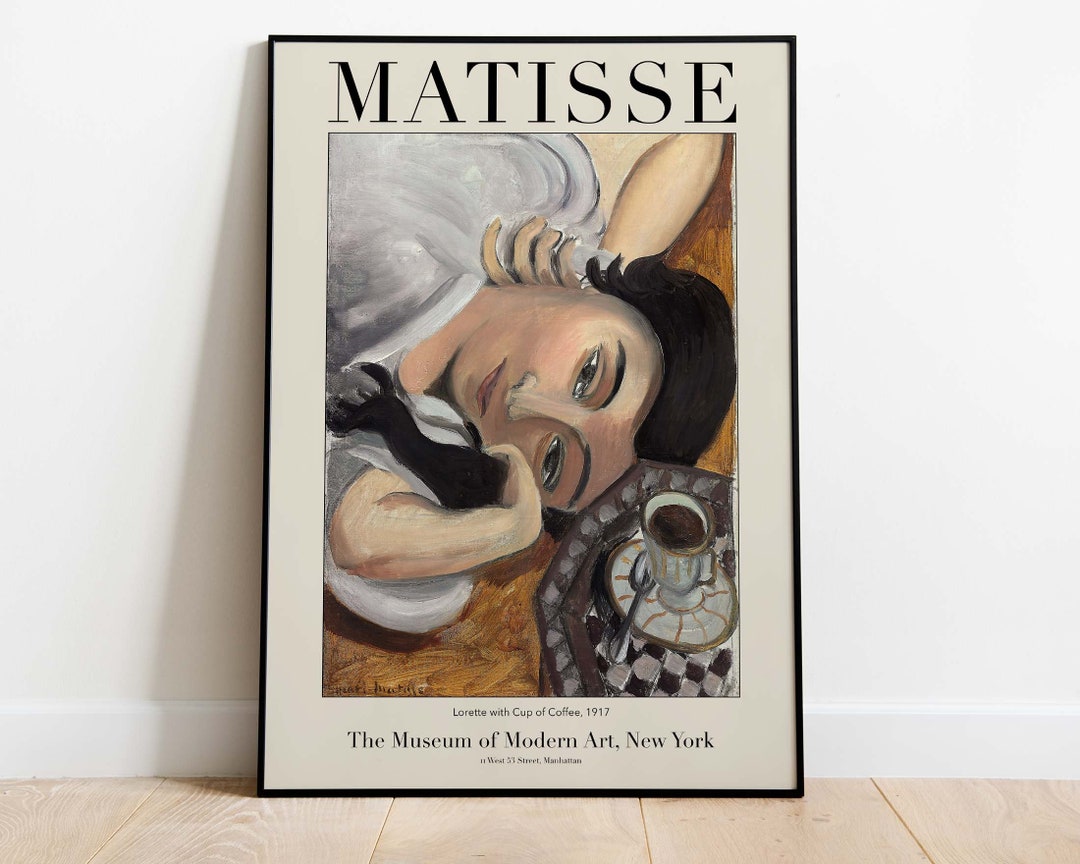 Henri Matisse Poster, Lorette With Cup of Coffee, Downloadable Art ...
