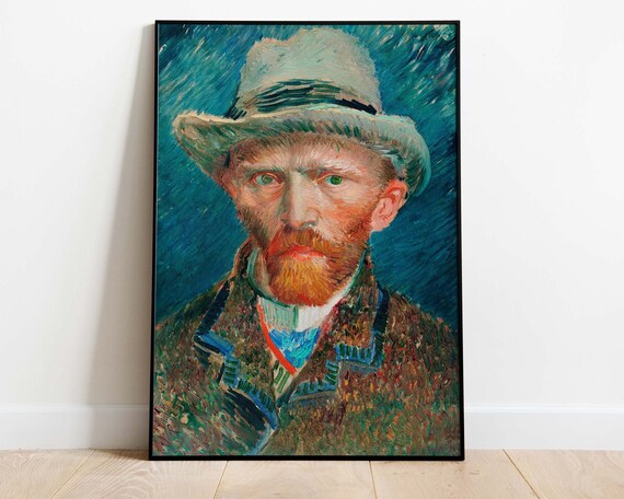 Vincent Van Gogh Poster Self Portrait Printable Art Instant | Etsy