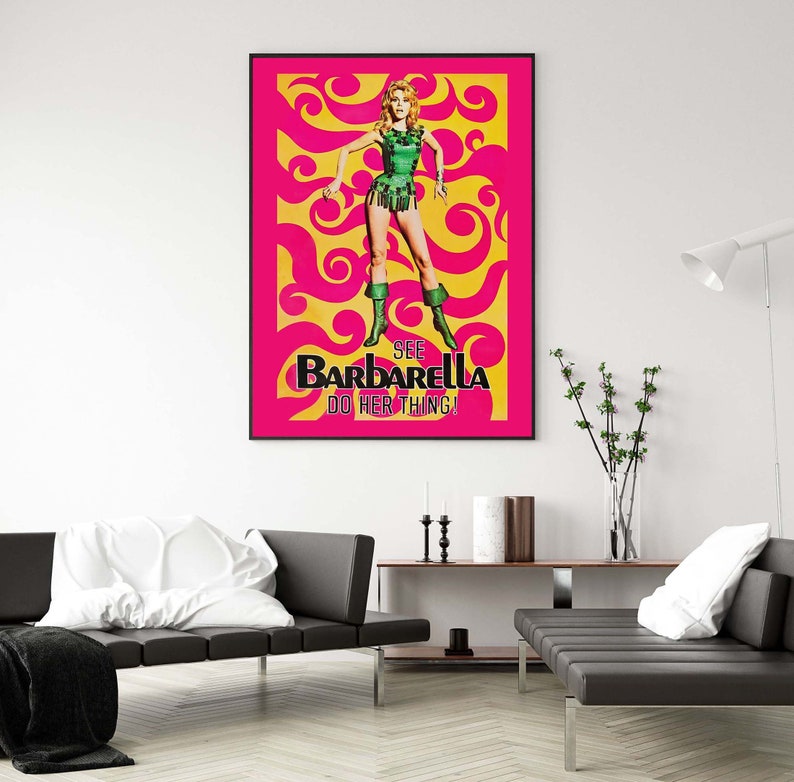 Barbarella Poster, Pop Art, Vintage Jane Fonda Cinema Poster ...